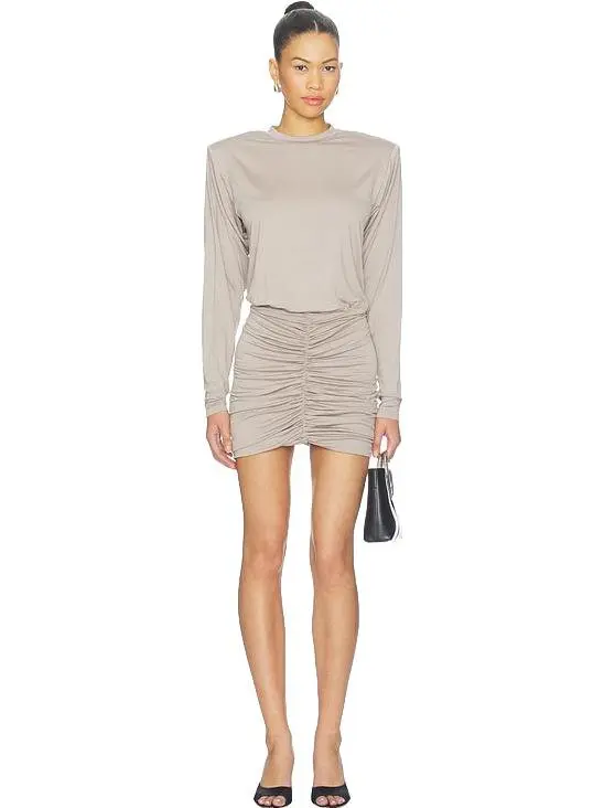 Andamane Lennox Mini Dress - Greige