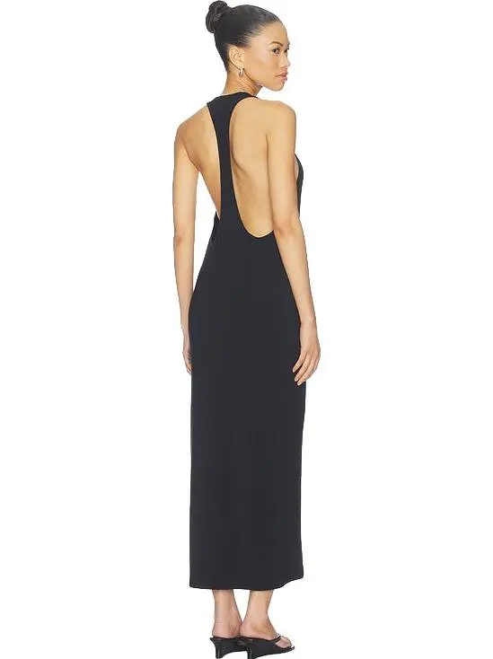 EB DENIM Valley Racer Tank Maxi Dress - Black