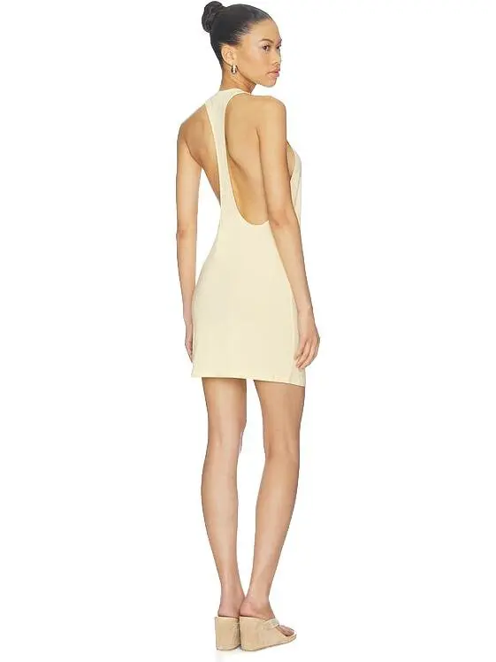 EB DENIM Racerback Tank Dress - Butter