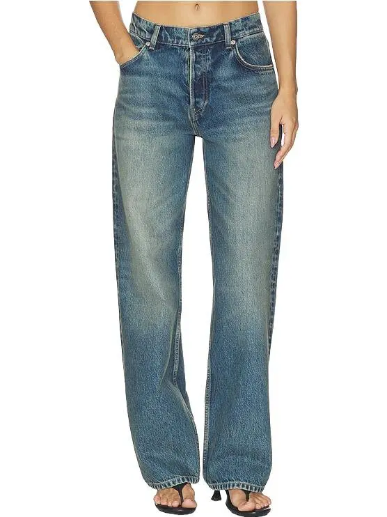 EB DENIM Mid Rise Baggy Jean - Mariner