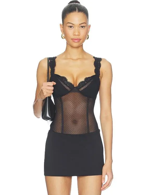 Free People Intimately Fiona Bodysuit - Black