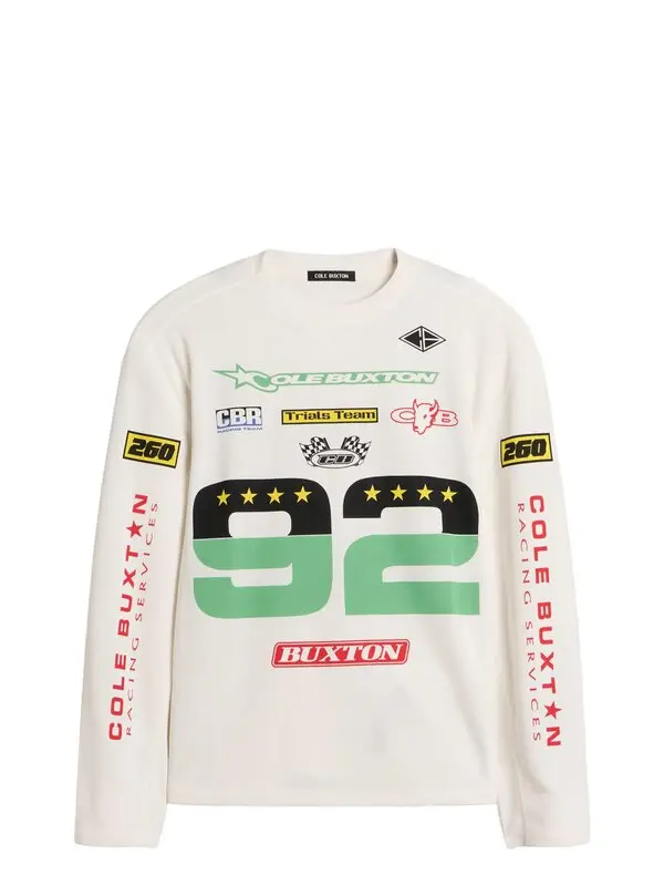 COLE BUXTON X Trials Mesh Long Sleeve - White