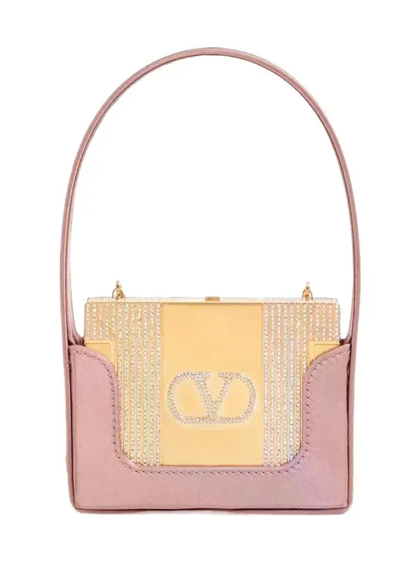 Valentino Garavani Minaudière In Metal With Swarovski® Crystals - Gold