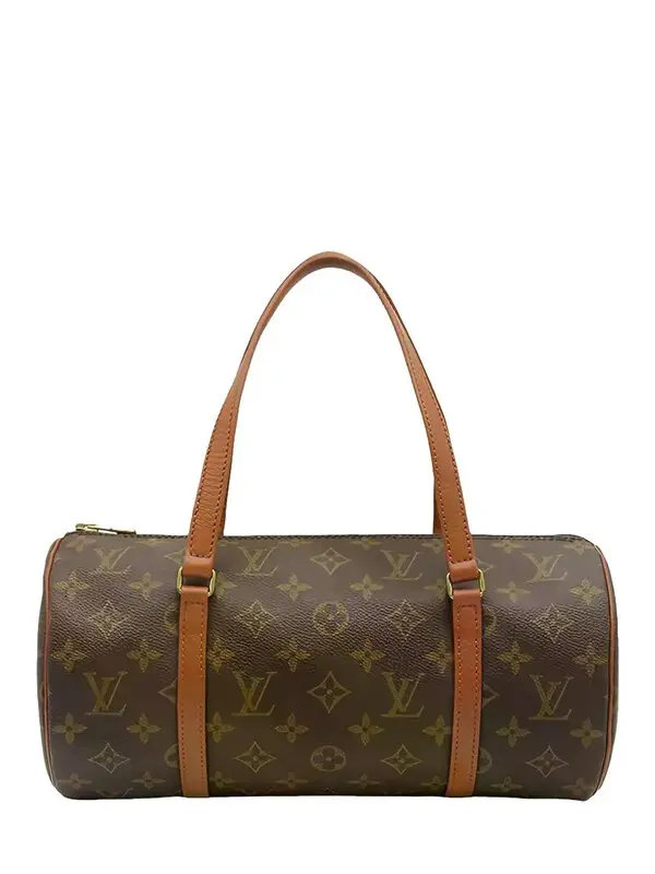 LOUIS VUITTON Monogram Papillon 30 Handbag - Brown