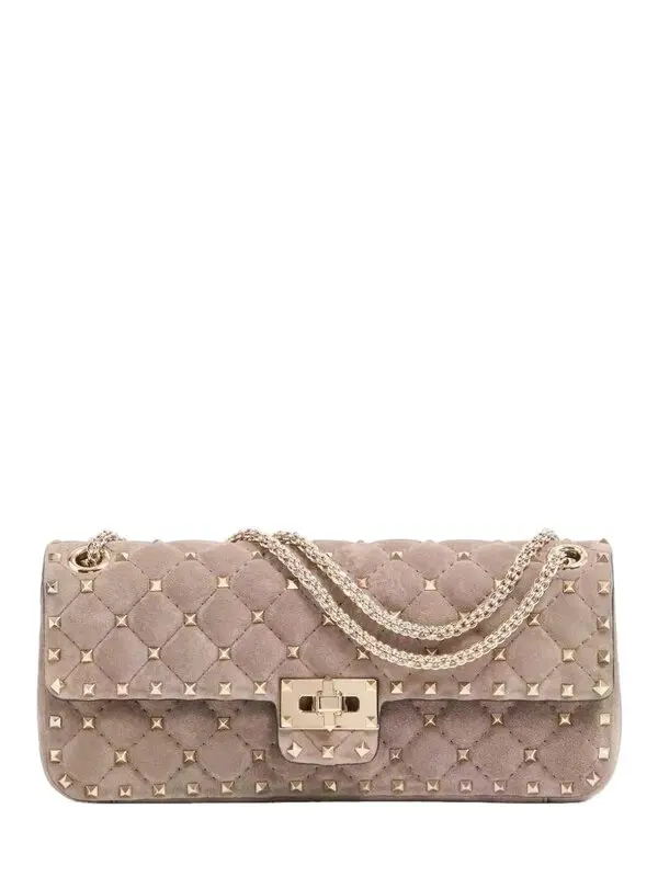 Valentino Garavani Rockstud Spike Medium Shoulder Bag - Grey