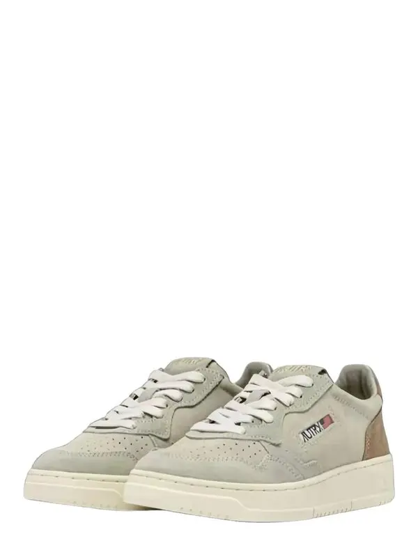 AUTRY Medalist Perforated Suede Sneakers - Neutrals