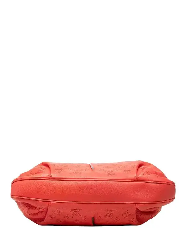 LOUIS VUITTON Monogram Mahina Selene Mm Satchel - Red