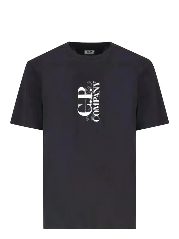 C.P. COMPANY Logo-print T-shirt - Blue