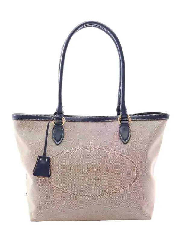 Prada Canapa Tote Bag - Brown