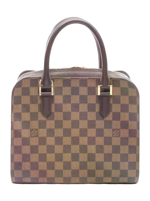 LOUIS VUITTON Damier Ebene Triana Handbag - Brown