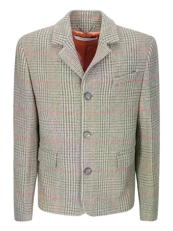 GOLDEN GOOSE Prince Of Wales Check Jacket - Neutrals