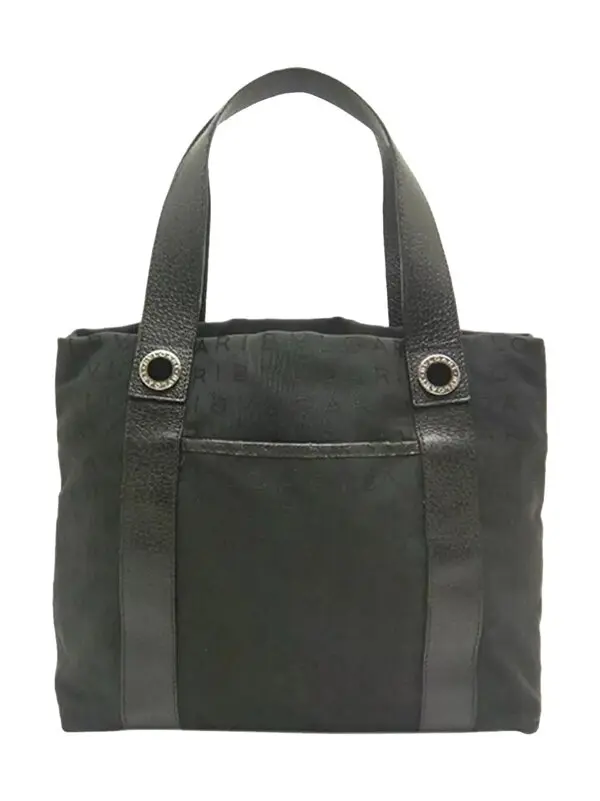 BVLGARI Logomania Canvas Tote Bag - Black