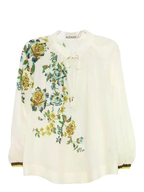 ALEMAIS Alemasis Phyllis Floral-print Blouse - Neutrals