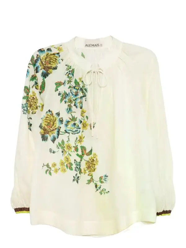 ALEMAIS Alemasis Phyllis Floral-print Blouse - Neutrals
