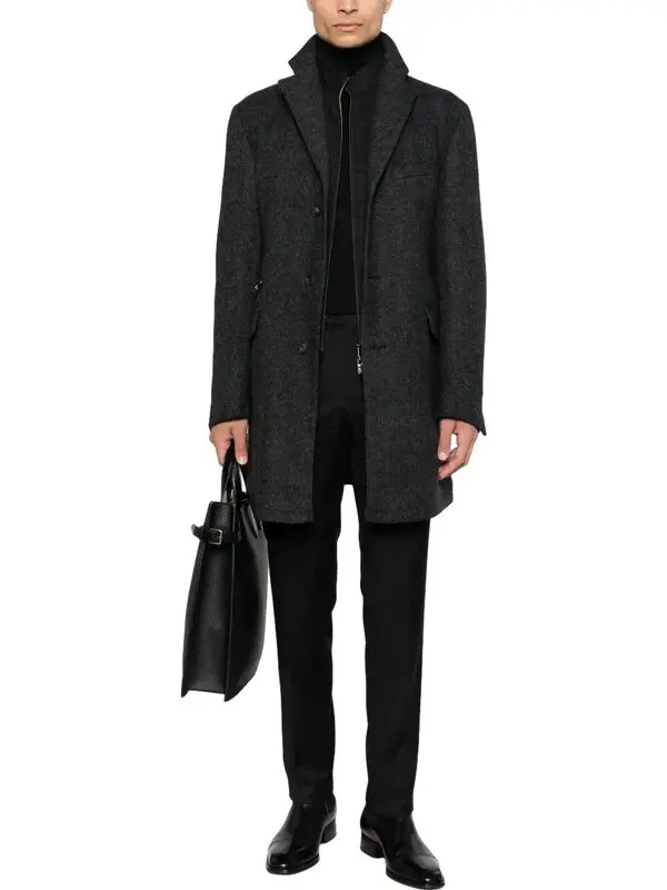 Corneliani Tailored Pressed-crease Trousers - Black