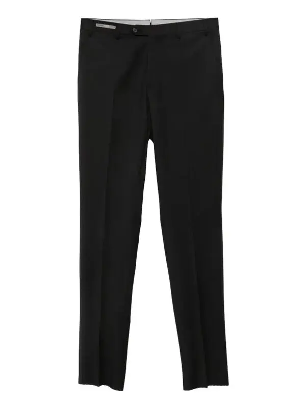 Corneliani Tailored Pressed-crease Trousers - Black