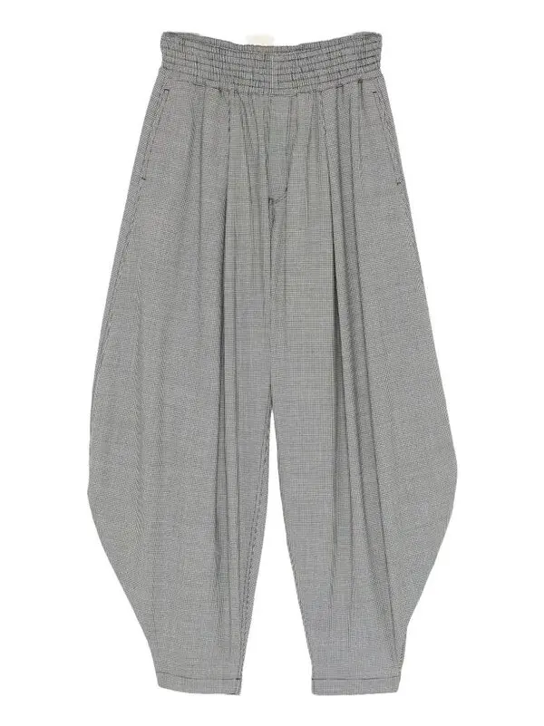 Comme Des Garçons Houndstooth Balloon Trousers - Black