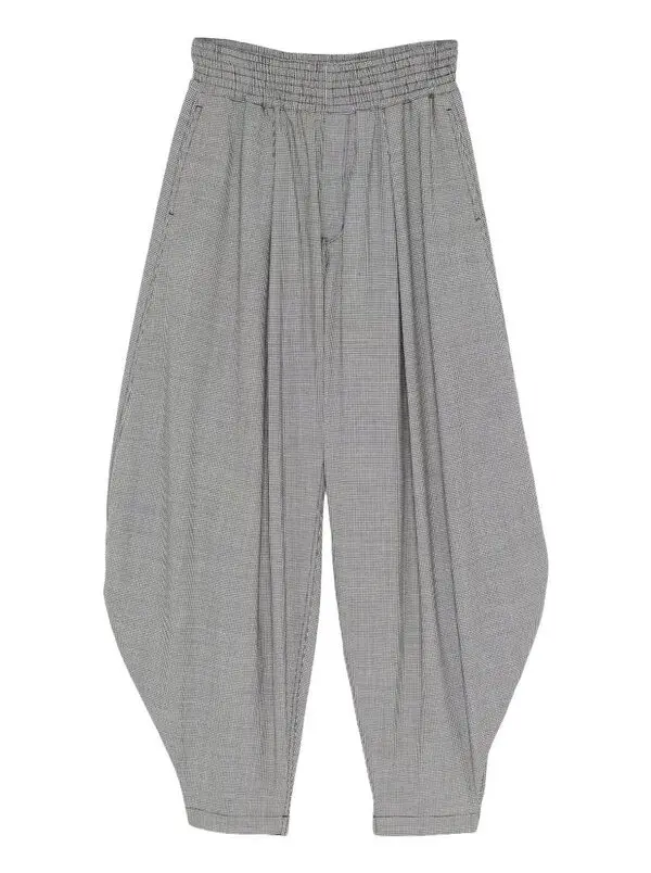 Comme Des Garçons Houndstooth Balloon Trousers - Black