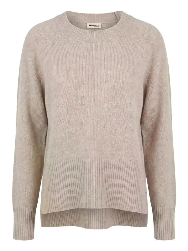 NOTSHY Ribbed-knit Cashmere Sweater - Neutrals