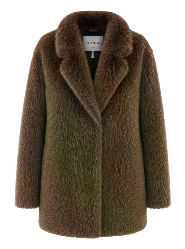 VALENTINI 1972 Faux Fur Coat - Brown