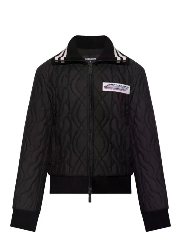 Dsquared2 Quilted Logo Patch Jacket - Black