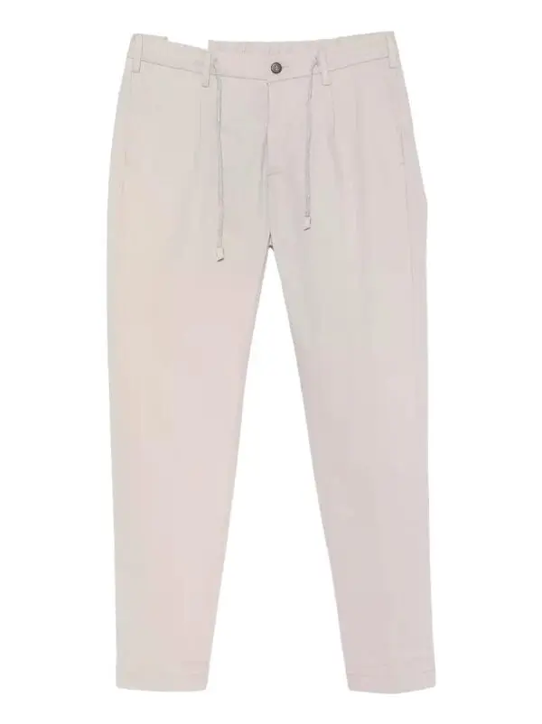 Eleventy Drawstring Pleated Trousers - Neutrals