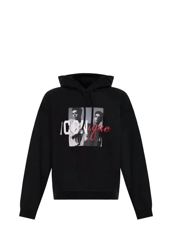 Dsquared2 Icon-print Hoodie - Black