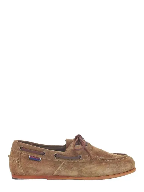 SEBAGO Owen Lace-up Suede Boat Shoes - Brown