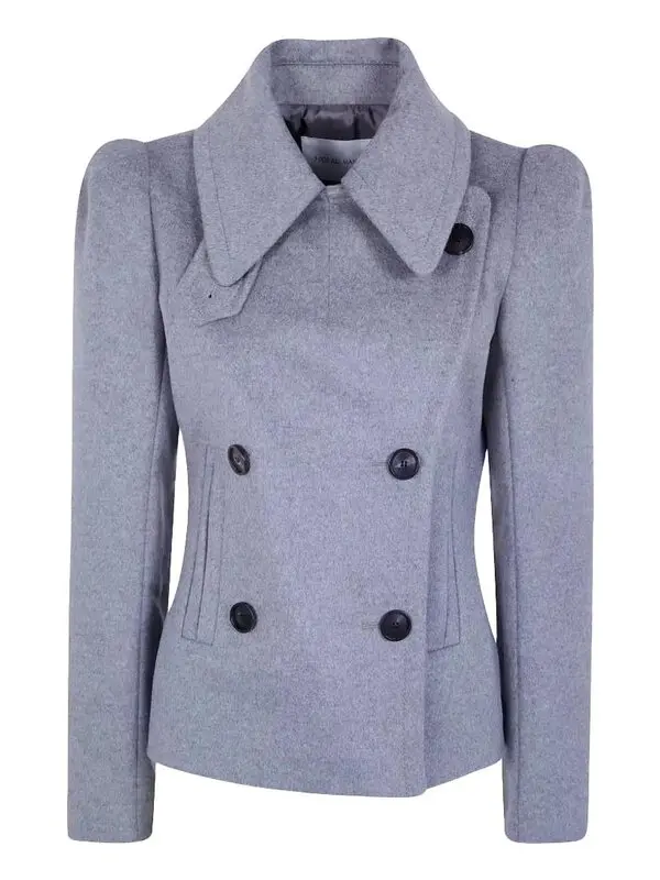 7 For All Mankind Double-breasted Blazer - Grey