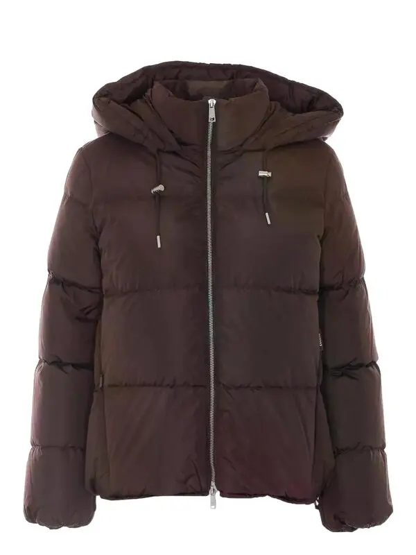 Add Hooded Padded Jacket - Brown