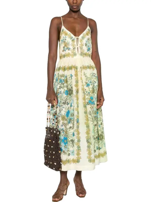 ALEMAIS Sophia Midi Dress - Neutrals