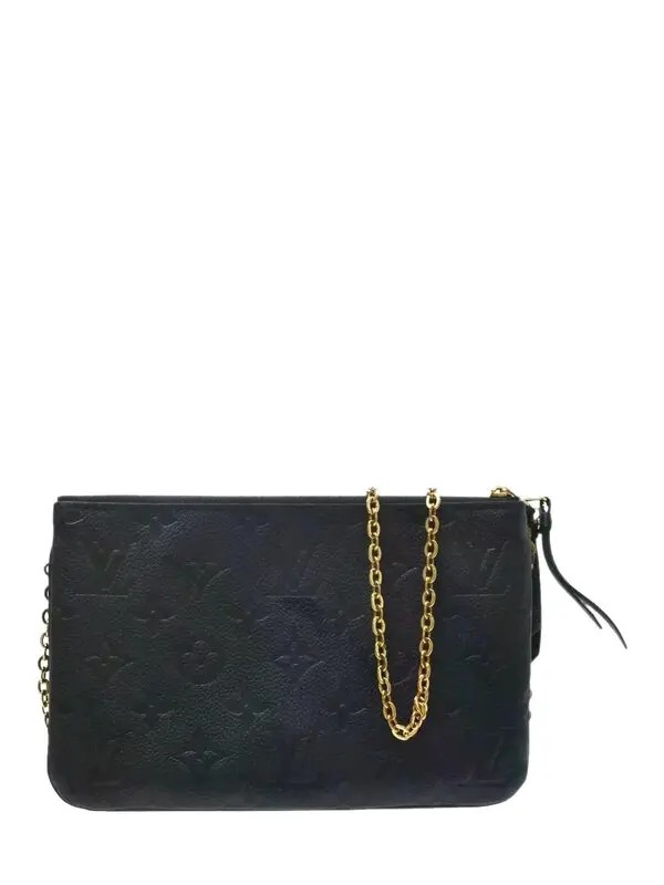 LOUIS VUITTON Monogram Empreinte Pochette Clutch Bag - Black