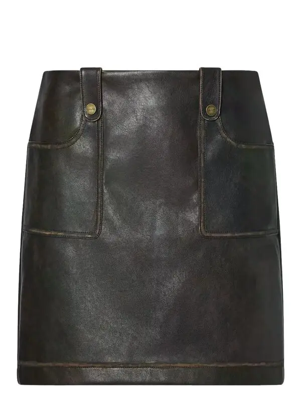 Liu Jo Coated Skirt - Brown