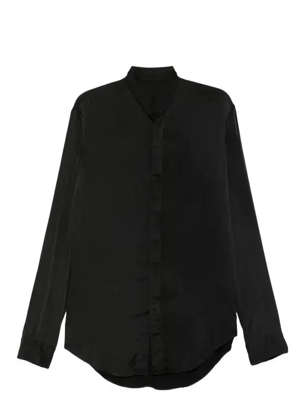 JULIUS Stand-collar Shirt - Black
