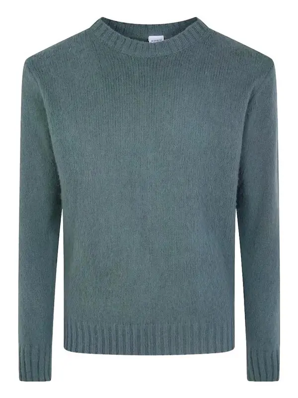 Aspesi Ribbed-trim Wool Sweater - Green