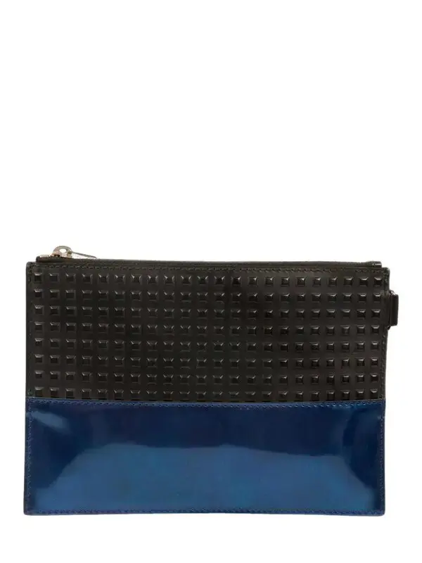 Balenciaga Embossed Clutch Bag - Black