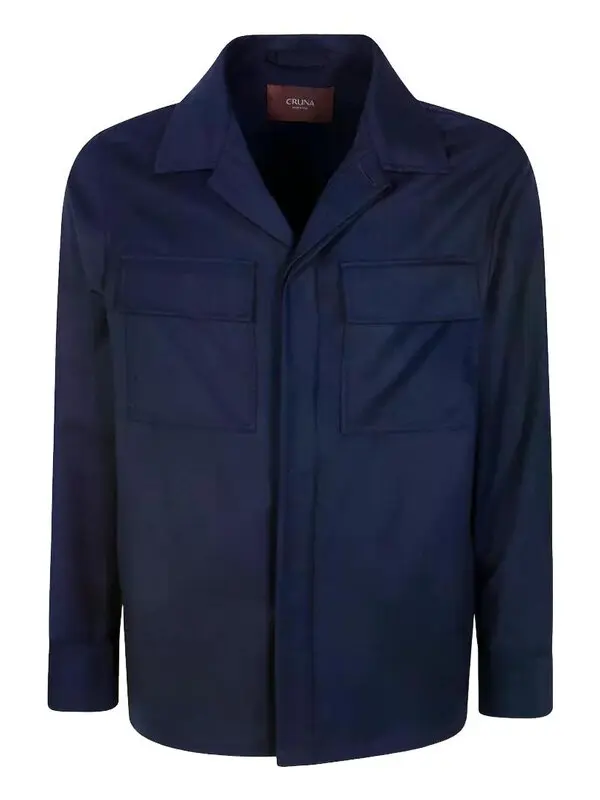 CRUNA Bruges Wool Shirt Jacket - Blue