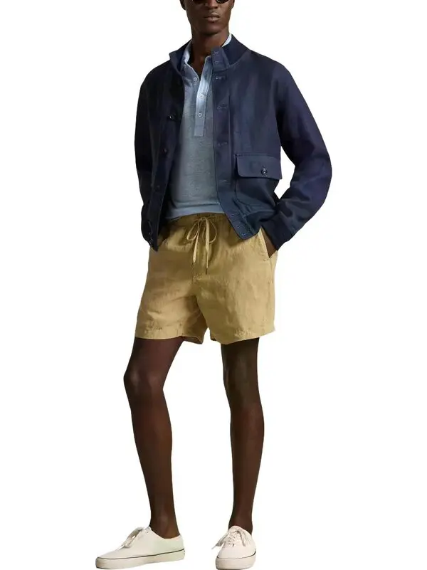 Polo Ralph Lauren Drawstring Linen Shorts - Neutrals