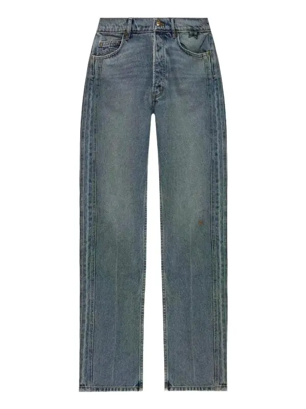 Rhude Straight-leg Faded Wash Jeans - Blue