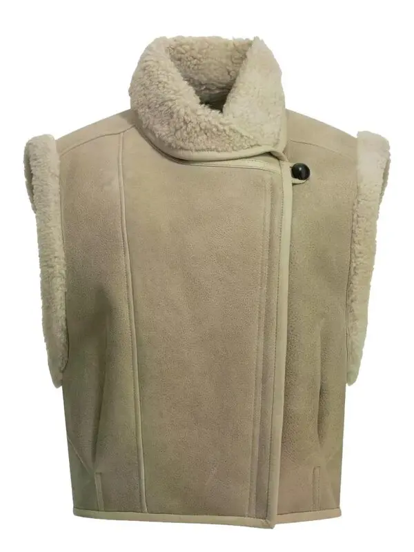 Isabel Marant Étoile Alime Shearling-lined Gilet - Neutrals
