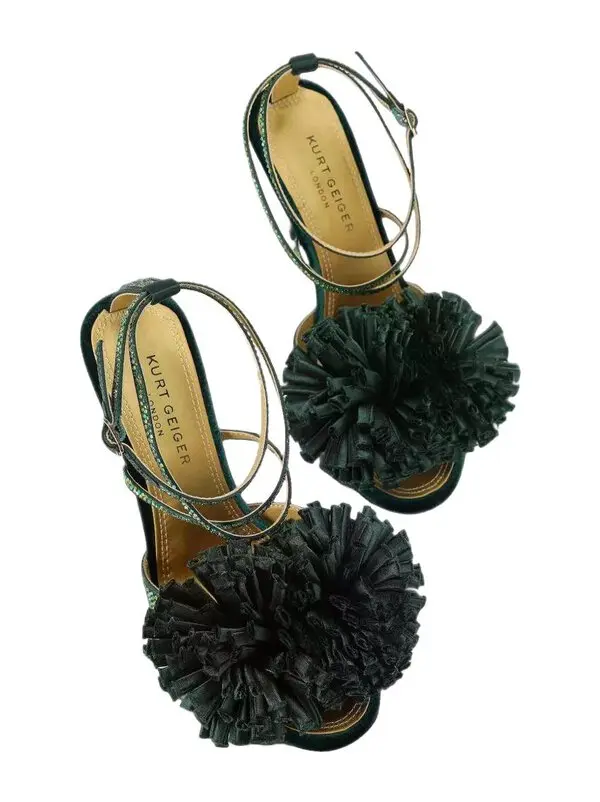 Kurt Geiger Pom Heel Sandals - Green