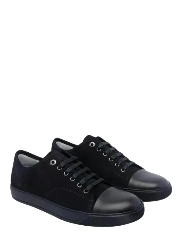 LANVIN Dbb1 Sneakers In Leather And Suede - Blue