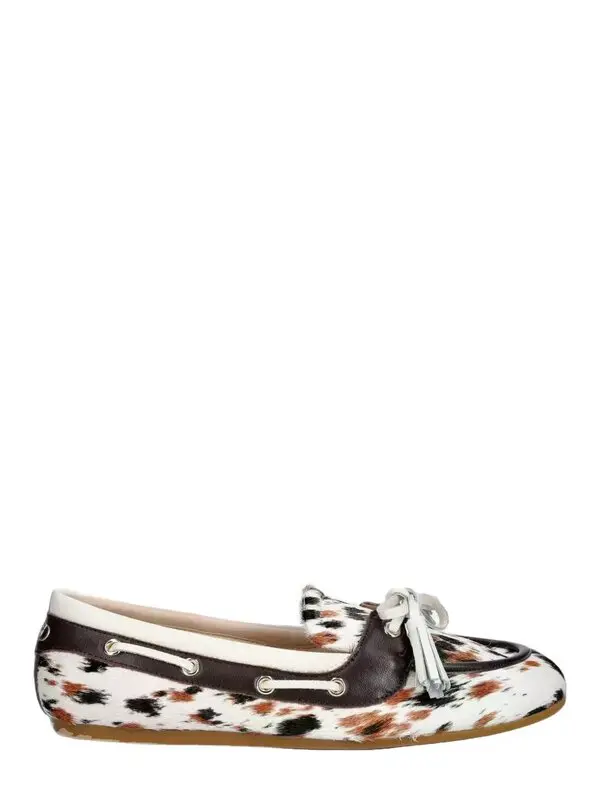 Liu Jo Pony Hair Loafers - White