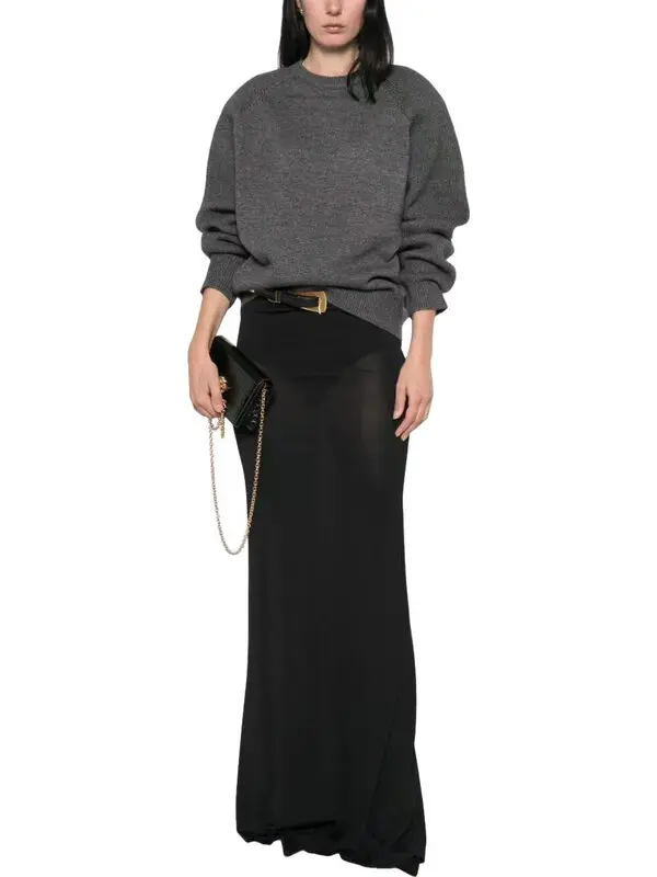 THE FRANKIE SHOP Raglan Sleeve Sweater - Grey