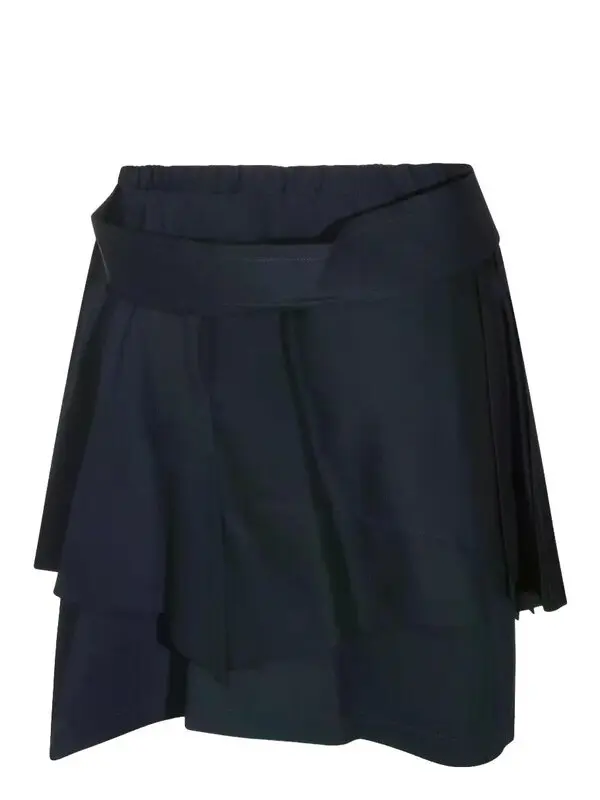 VIVIENNE WESTWOOD Asymmetric Layered Mini Skirt - Blue