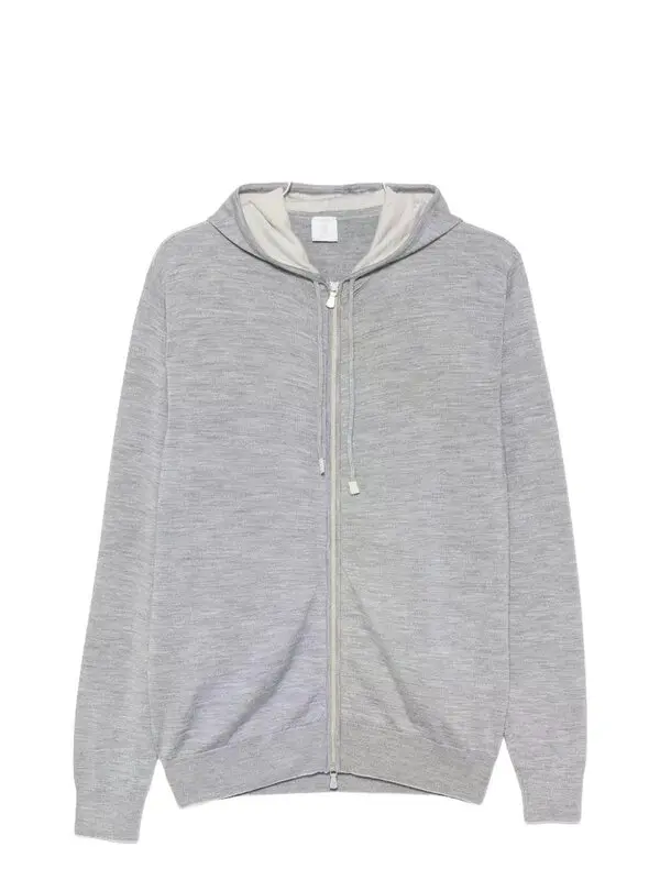 Eleventy Zip-up Hoodie - Grey