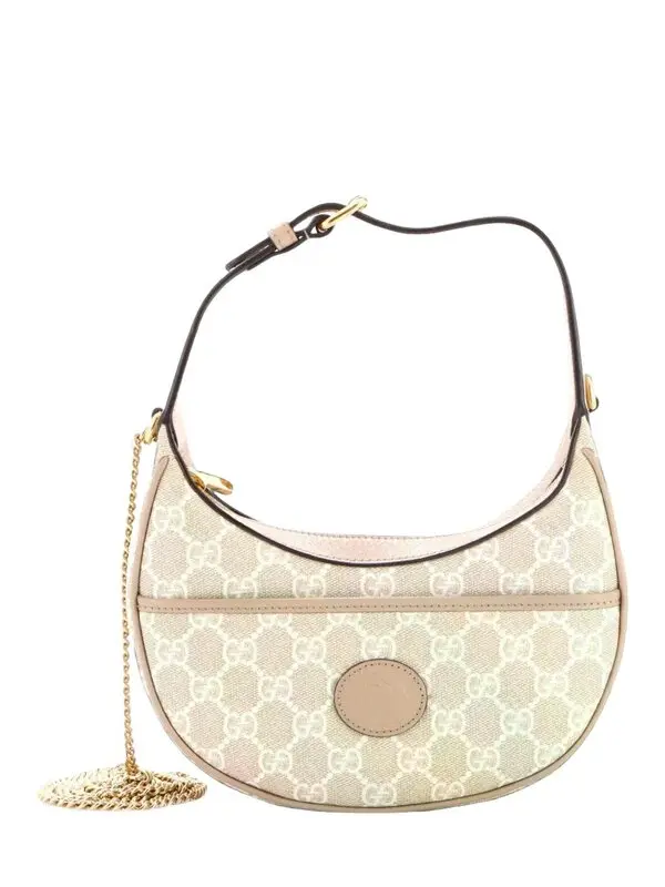 Gucci Interlocking G Patch Mini Hobo Bag - Neutrals