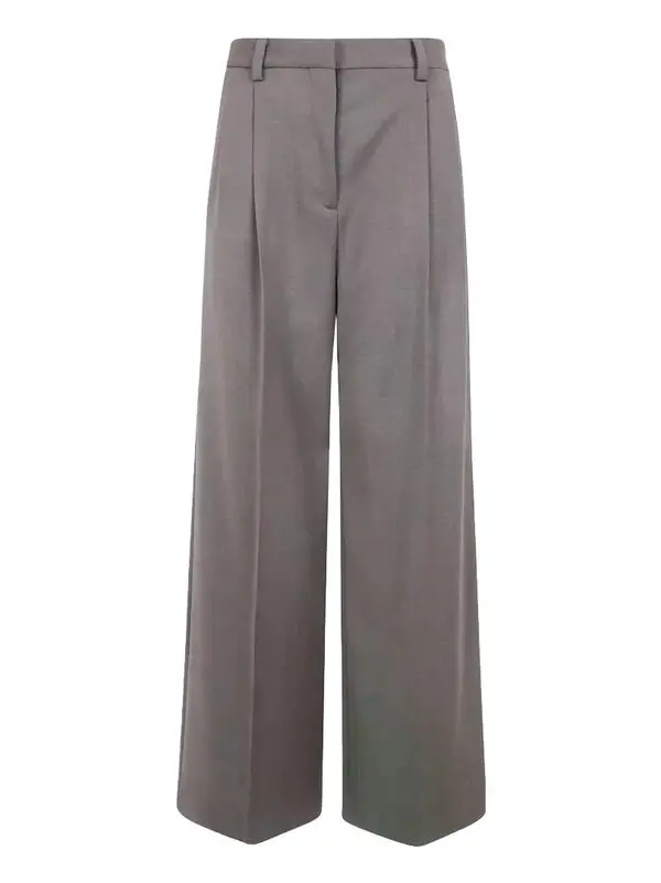 Filippa K Pleated Wide-leg Trousers - Grey