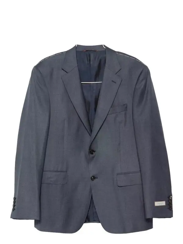 Canali Single-breasted Notched-lapels Suit - Blue