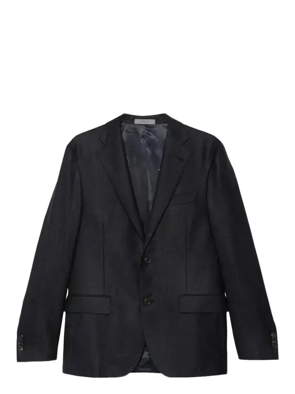 Corneliani Check-pattern Single-breasted Suit - Blue